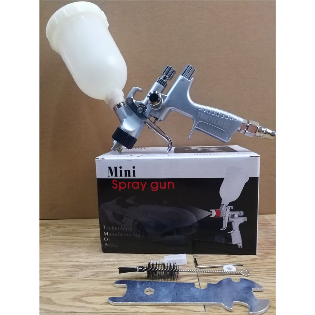 0.8mm mini spray gun paint spray gun spray gun Gravity Feed Paint pot ...