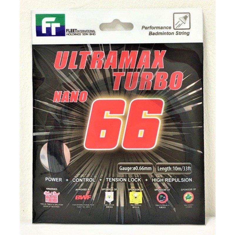 Fleet Felet Ultramax Turbo 66 String Badminton | Shopee Malaysia
