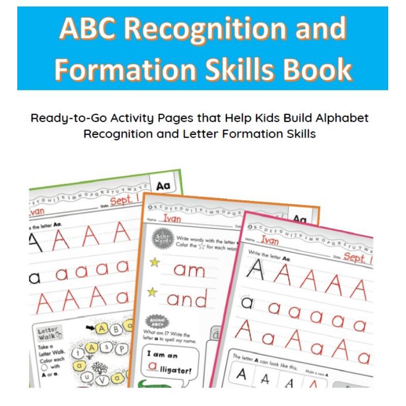 【PDF】ABC Recognition & Formation Skills Book + FREE GIFTS 🎁 🎁 🎁 ...