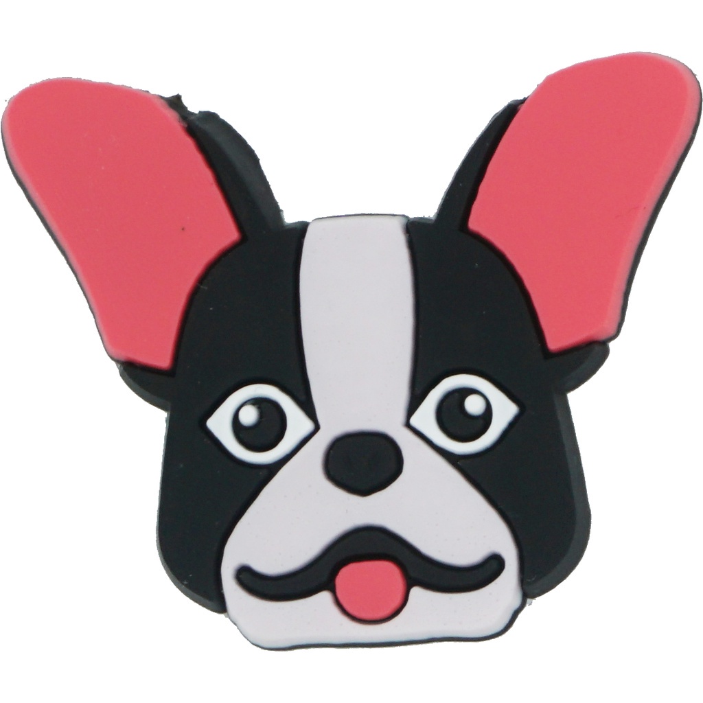 Croc Jibbit Cartoon Dog Big Head Sticker DIY Anime Character Pattern ...