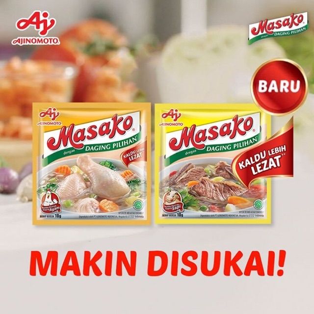 MASAKO KALDU AYAM & SAPI 8,5gram x 12sachet (Ready Stock) | Shopee Malaysia