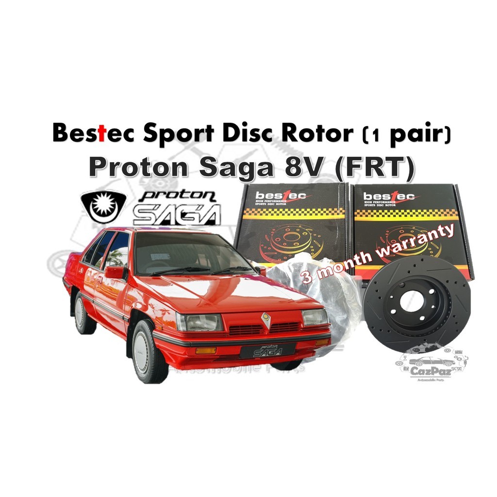 Bestec Sport Disc Rotor for Proton Saga 8V (FRT) | Shopee Malaysia