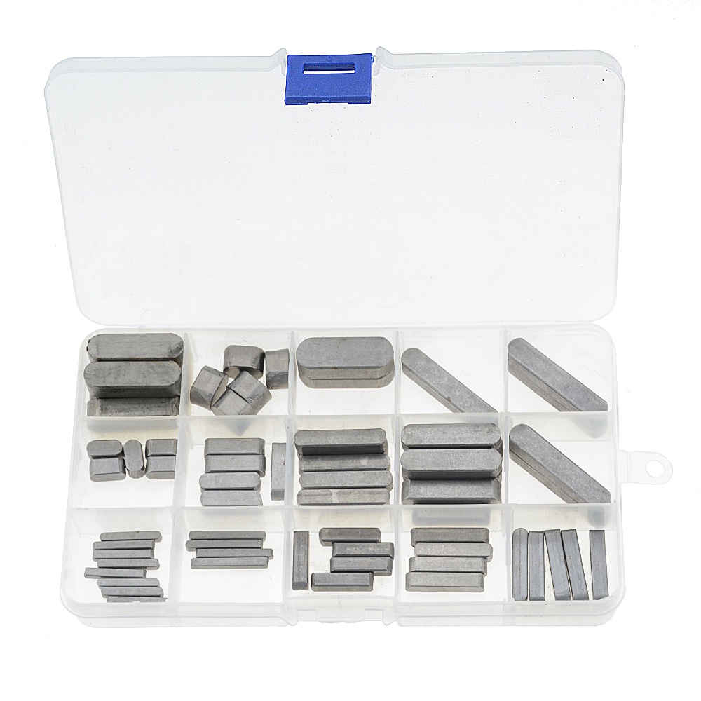 60PCS/Box Type A Round Ended Feather Key Parallel Drive Shaft Keys Set ...