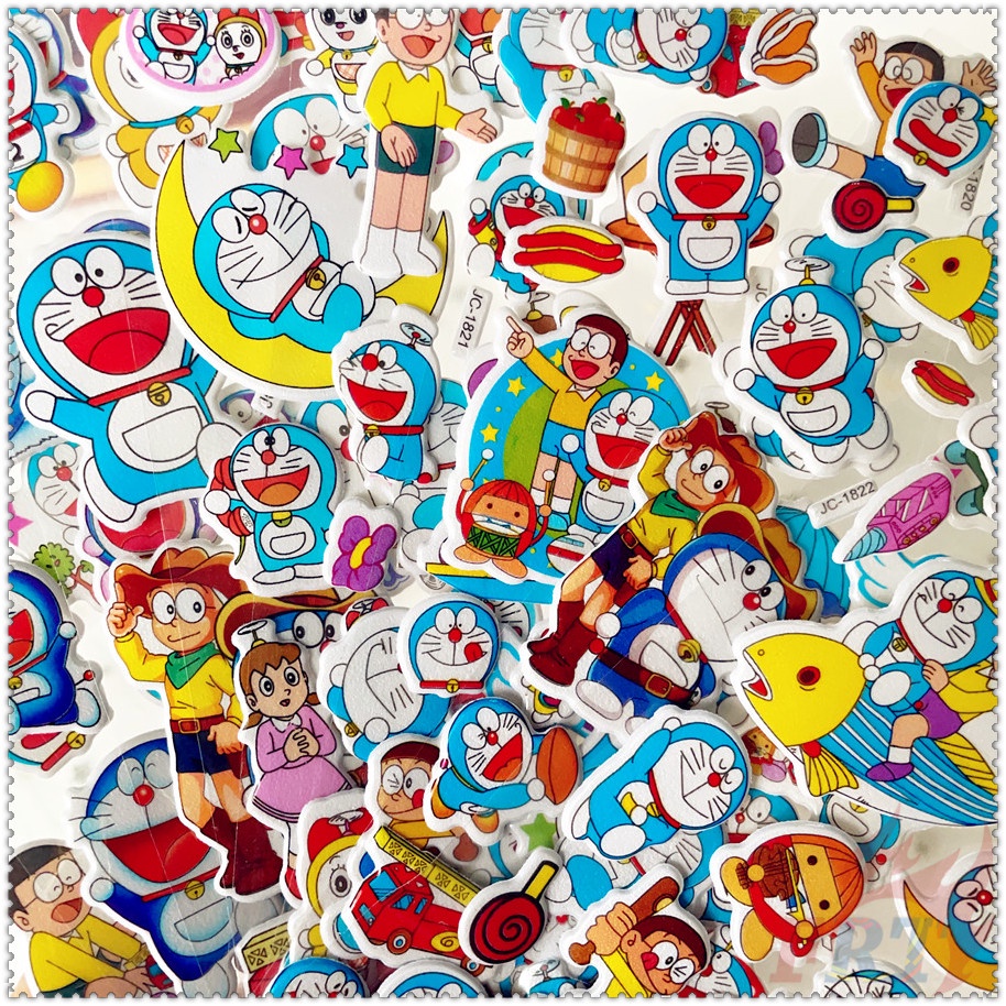 5Sheets Doraemon Q-1 DIY Rewards Sticker 3D Puffy Bubble Stickers ...