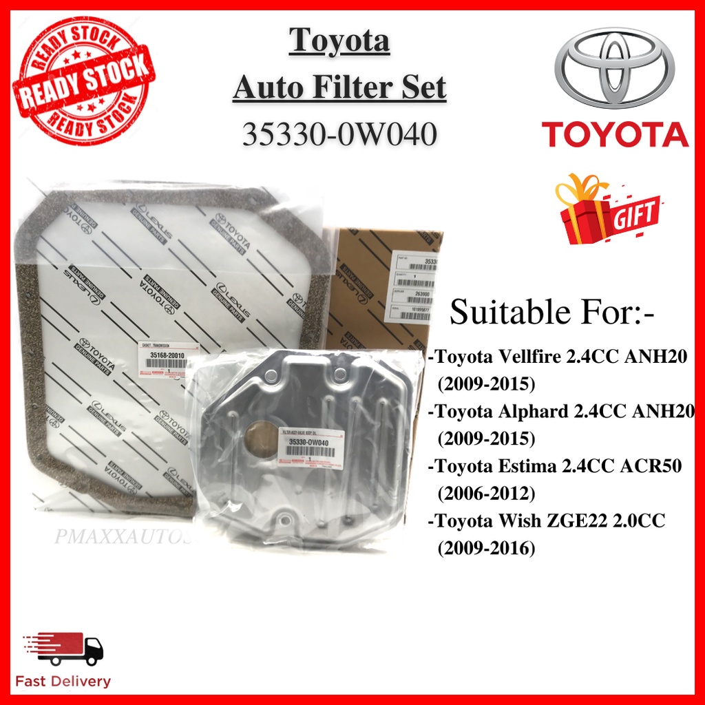 Original Toyota Auto Filter 35330-0W040 Toyota Vellfire 2.4 / Alphard 2 ...