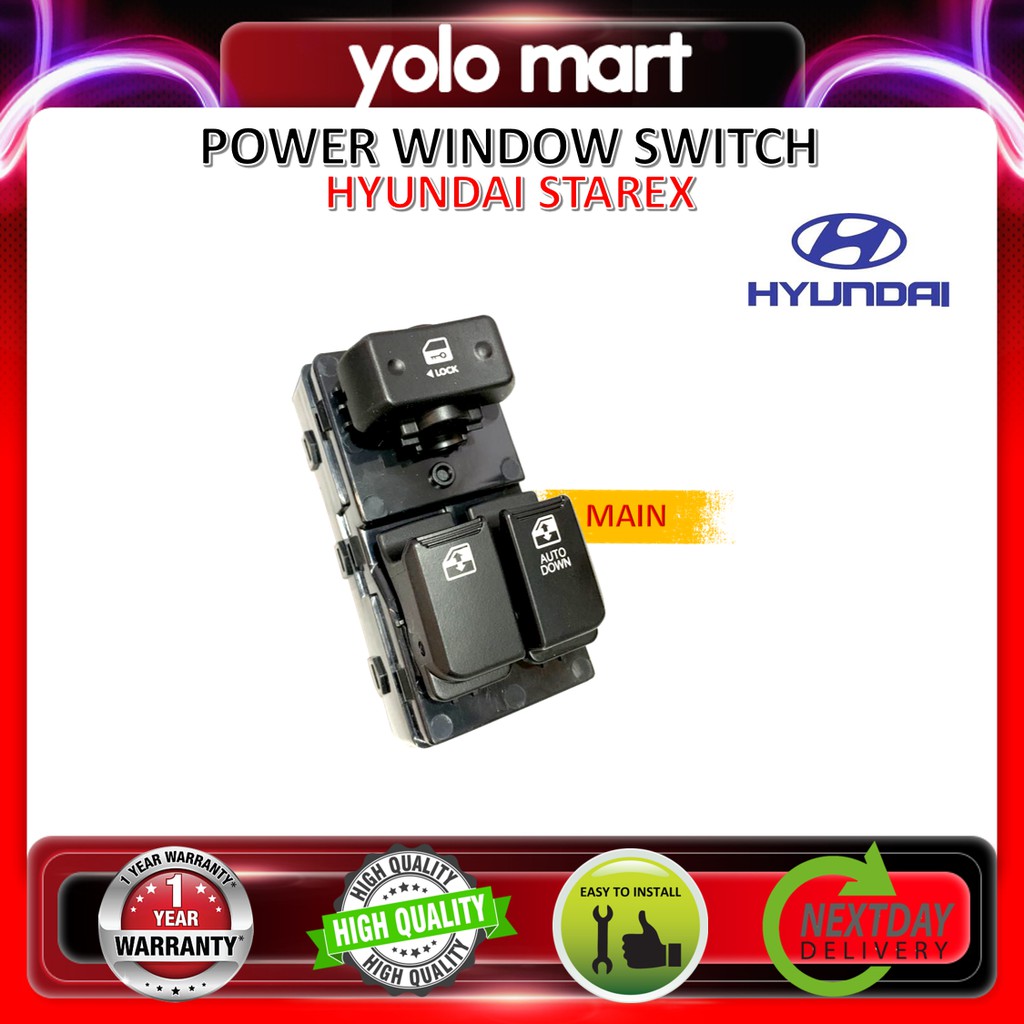 HYUNDAI STAREX 】 Main Power Window Switch ( OEM Fitting / Made in ...