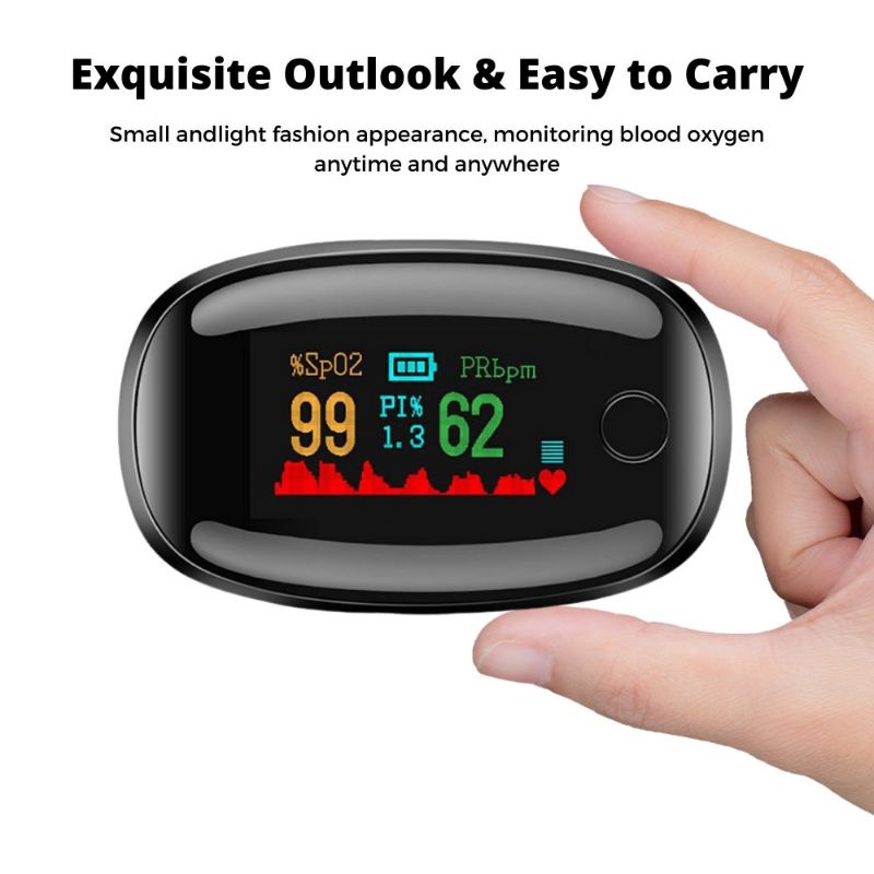 No.1 Brand Fingertip Pulse Oximeter Accurate & Fast Spo2 Reading Oxygen ...
