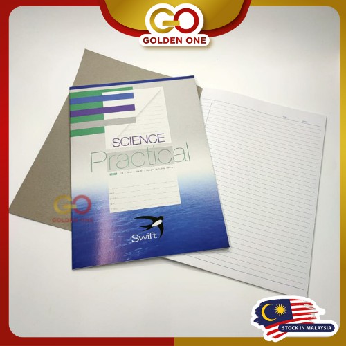 Swift A4 Science Practical 60gsm 76pages (Blank Page and Single Line ...