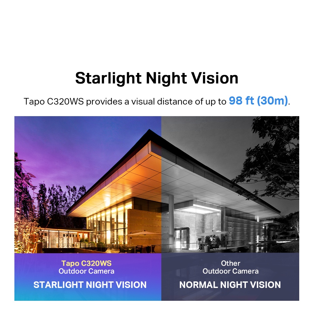 TP-Link Tapo TC65 C310 / C320WS / C325WB | 2K/4MP Full Color Night ...