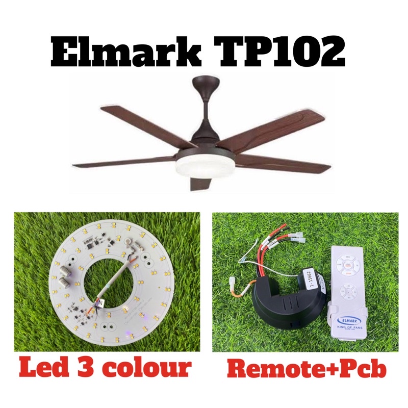 Elmark Tp102 Led 3 colour / remote + pcb | Shopee Malaysia