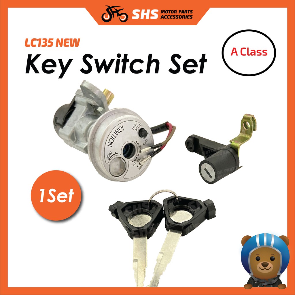 LC135 new🔑Key Switch Set / Lock set / Main Switch Set / Key Set / Motor ...