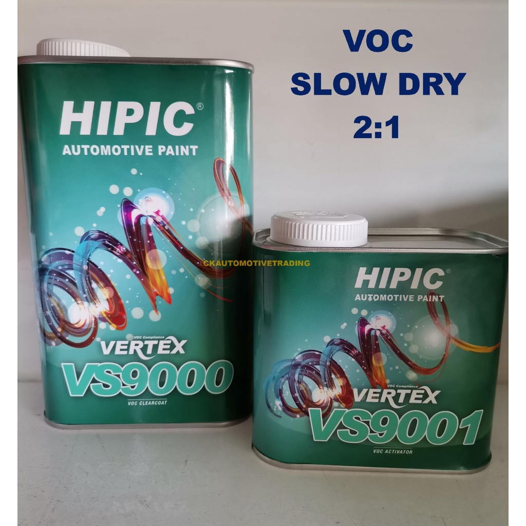 （READY STOCK）HIPIC Vertex 2:1 VS9000 VOC 2K Clear coat and Activator ...