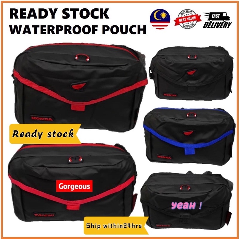 Waterproof Motor Riders Sling Bag Chest Bag Beg Lelaki Kalis beg silang ...