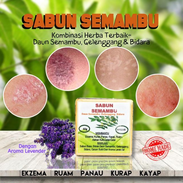 SABUN SEMAMBU ( Kombinasi Daun Gelenggang, Bidara, Garam Bukit ) 60g ...