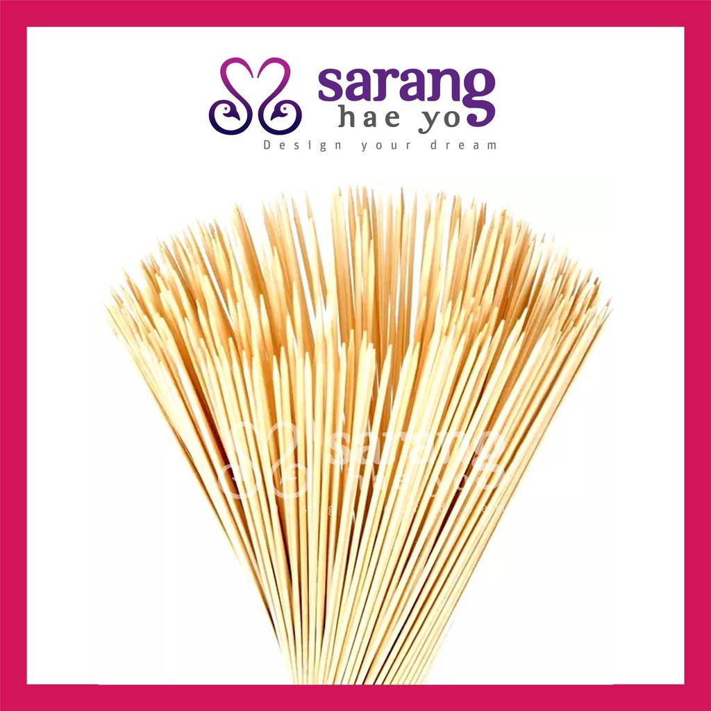 25CM Satay Stick Bamboo Skewer Lidi Sate Buluh Gubahan BungaTelur ...
