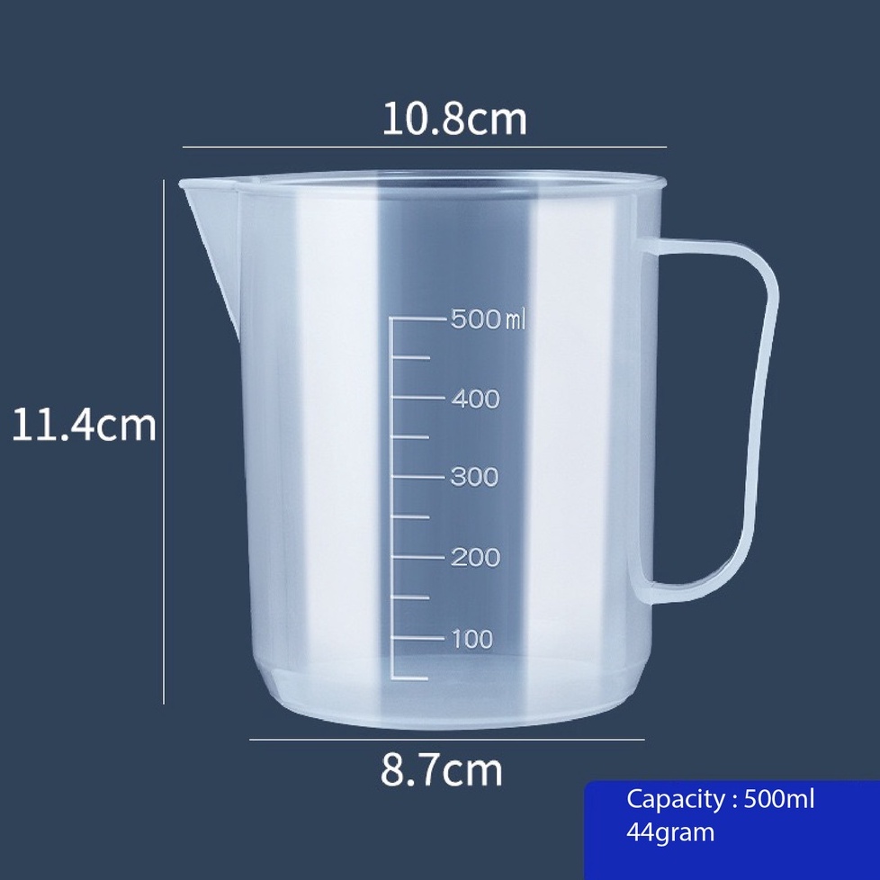 (READY STOCK)Measuring Jug Cup Plastic Transparent Kitchen Baking 100ml 250ml 500ml 1000ml ...