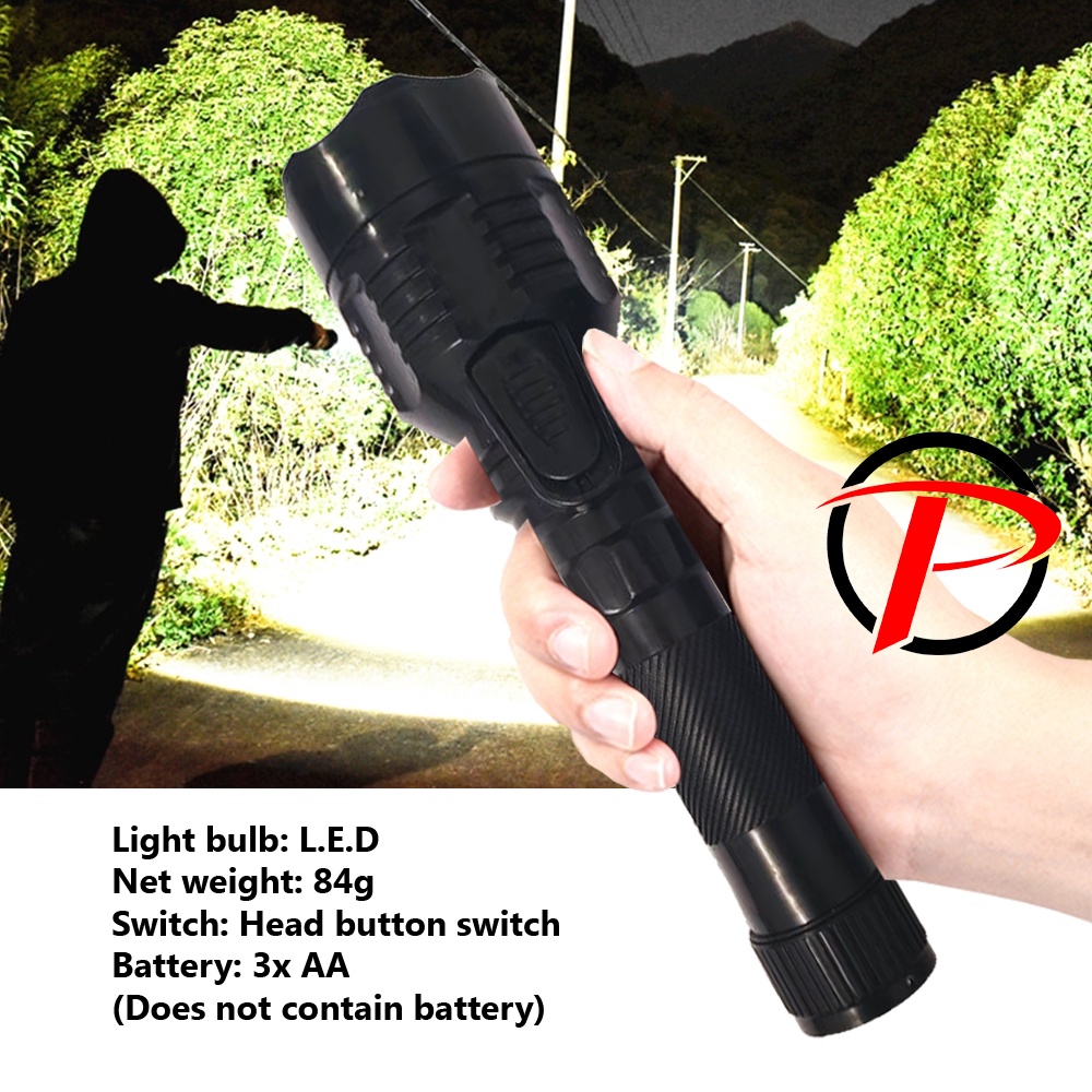LED Flashlight High Performance Super Bright / Electric Torch / Lampu ...