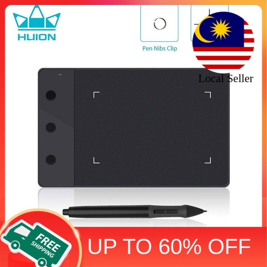 HUION Digital Graphic Drawing Tablet H420 | Shopee Malaysia