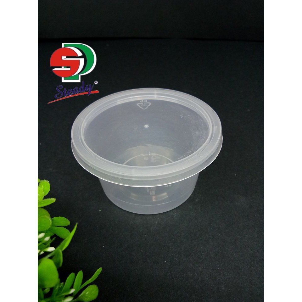 Plastic Container (MS4) [100pcs+-] (Microwavable Round Container ...