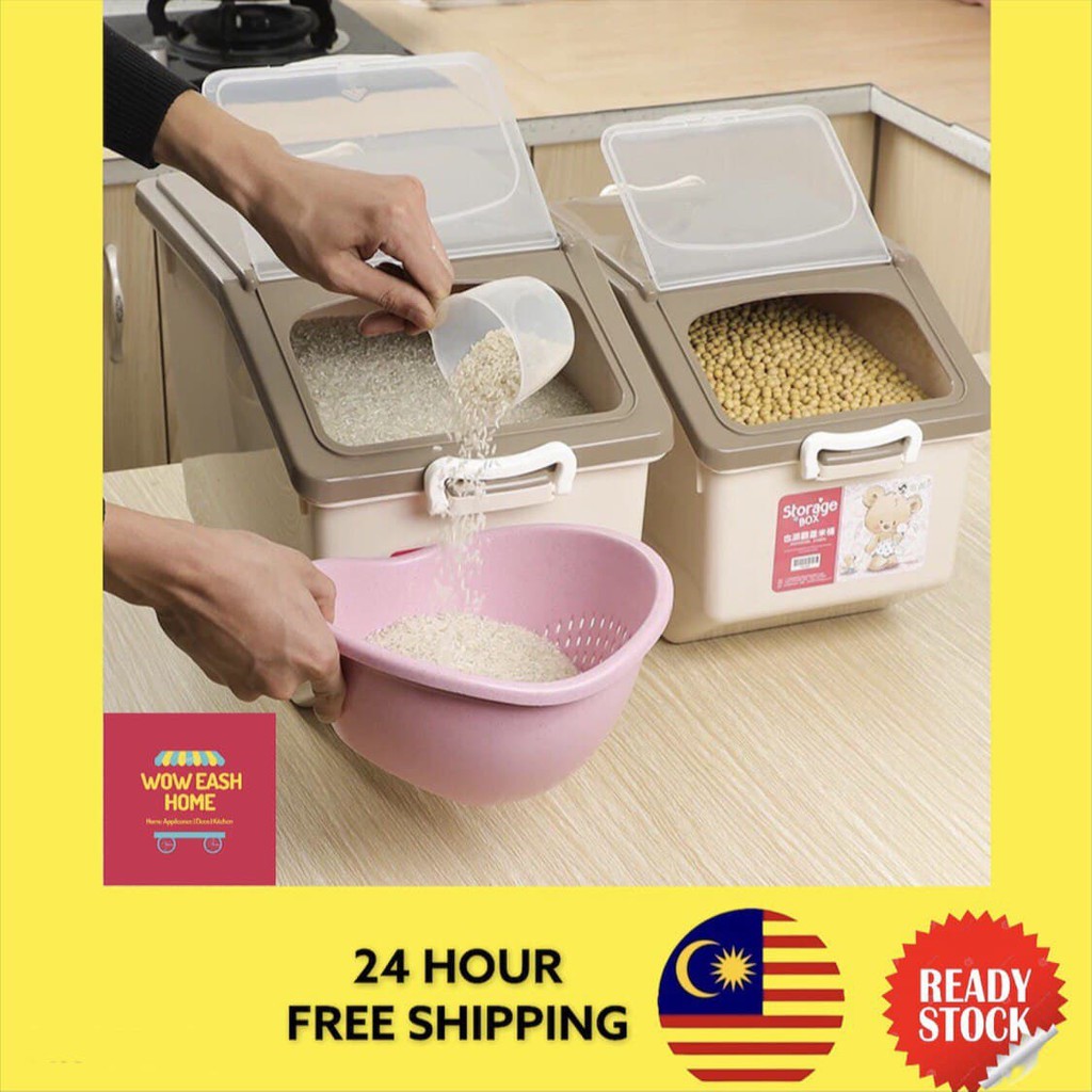 [ READY STOCK ] 🔥24 HOURS SHIPIING 🚚 - Rice Storage Box Container Jars ...