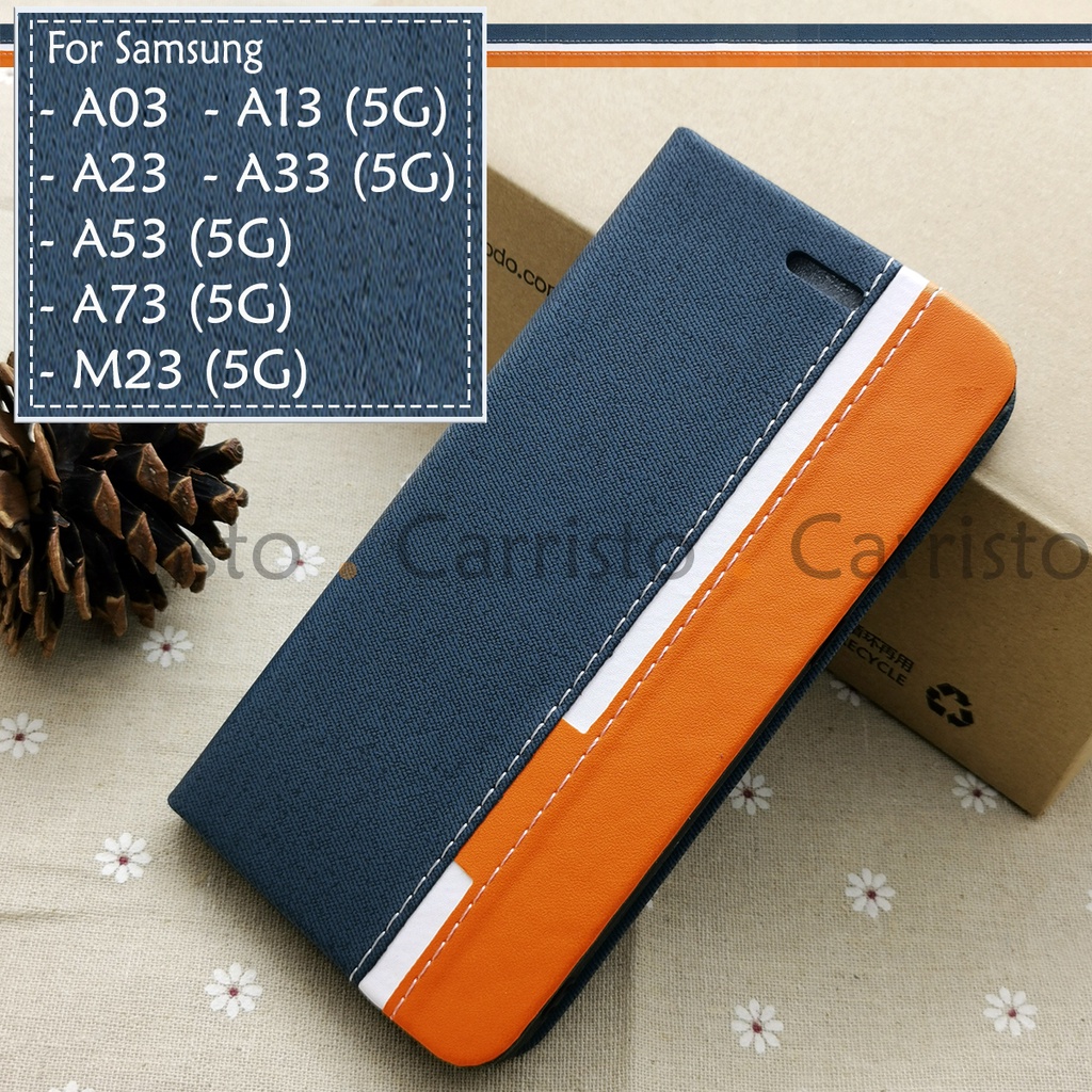 Samsung Galaxy A03 A33 A53 A23 M23 Horizon Flip Case Card Slot Bag ...