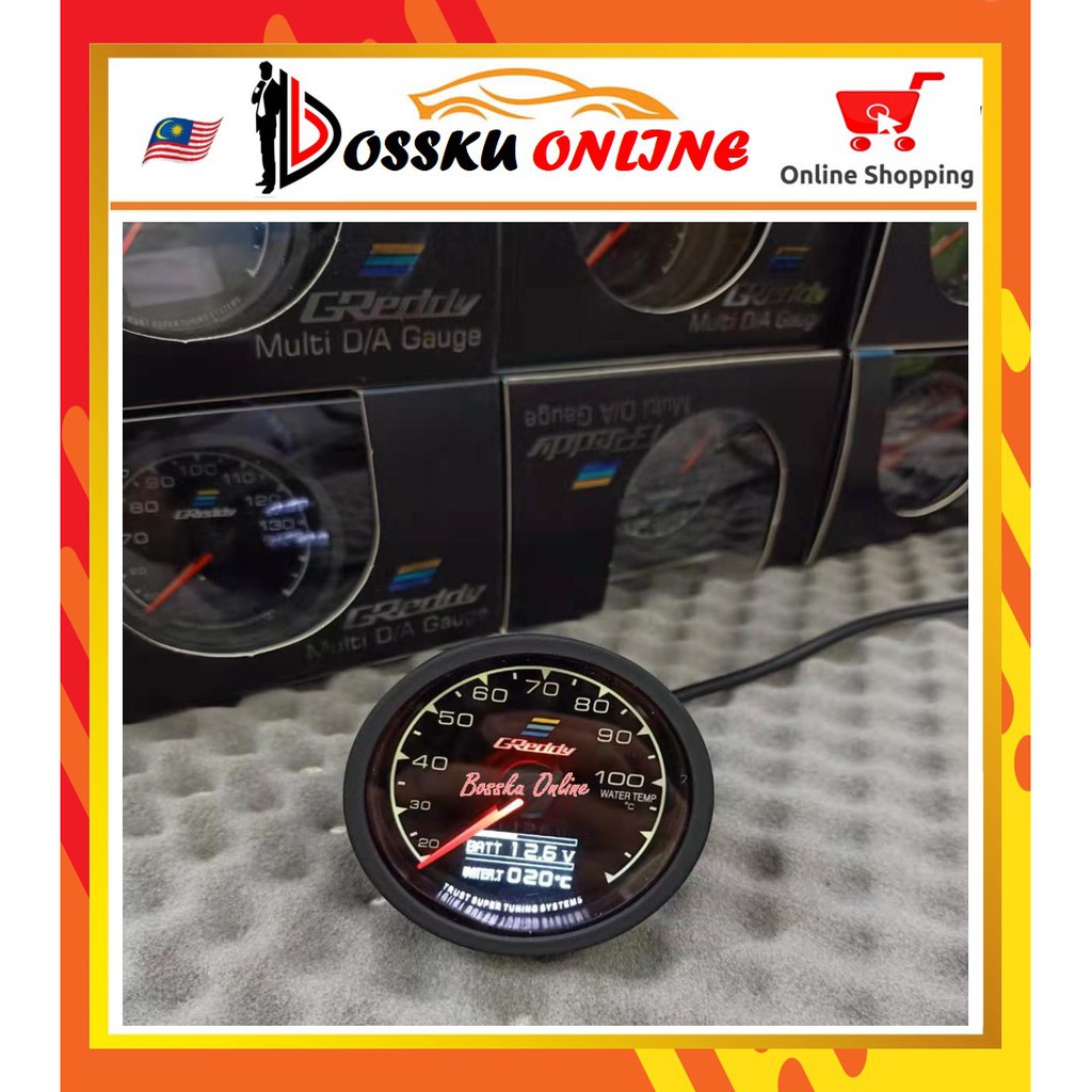 GReddy 2 In 1 Multi DA Gauge / Meter with 7 Color ( water temp / vaccum ...