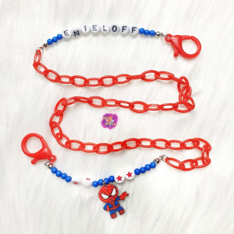 Face Mask Chain For Kids Spiderman Face Mask Necklace Spiderman Face ...