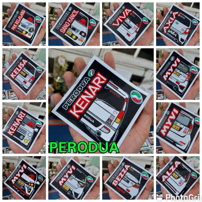 sticker perodua separuh performance pelbagai design lihat dlm variasi ...