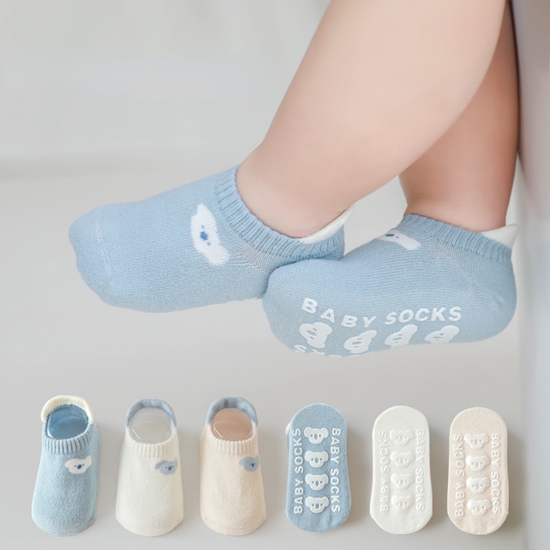 3 Pairs/lot New Baby Floor boat Socks Newborn Boys Girls Soft Cotton ...