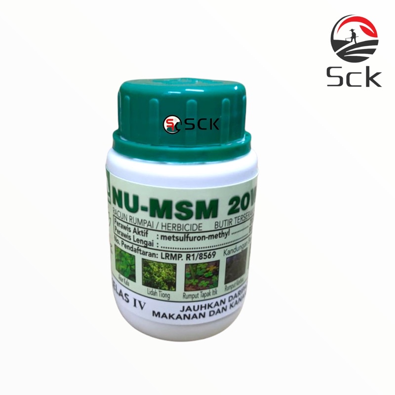 Nu-MSM 20WG/racun rumpai/metsulfuron-methyl 20% 50gm(Sama dgn kenlly ...