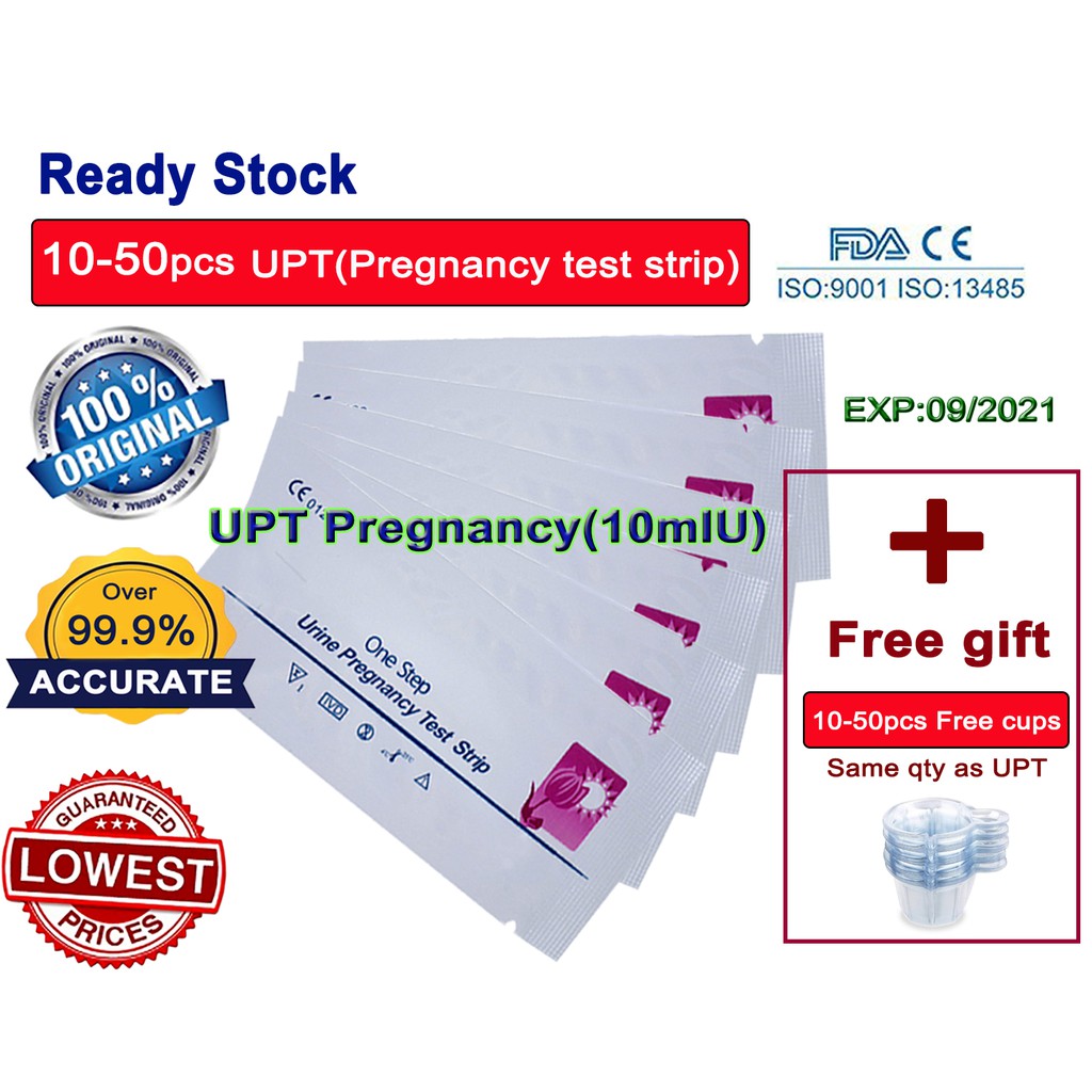 10/20/30/40/50pcs 10mIU UPT/HCG Pregnancy test strip | Shopee Malaysia