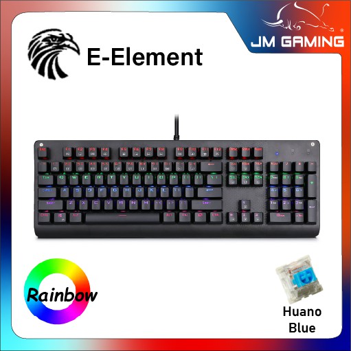 E Element K-9999 104 keys Cheap Multicolor LED Backlit Mechanical ...