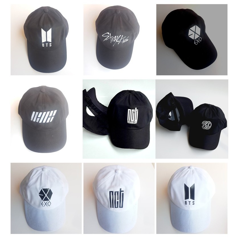 Kpop Baseball Cap HAT Men Women Casual Sporty EXO SUJU IKON MONSTA X ...