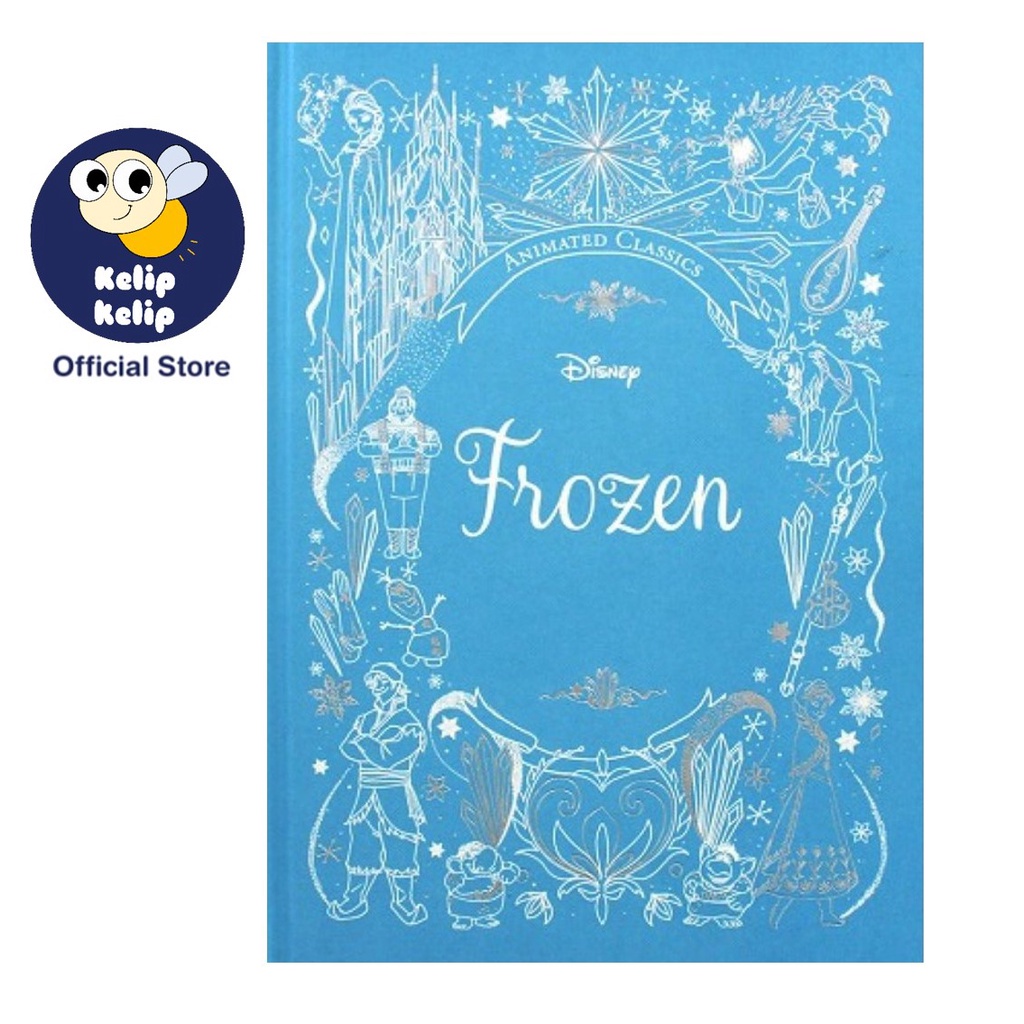 Disney Frozen Story Book For Kids Beautiful Hardcover Gold Foil Gift ...