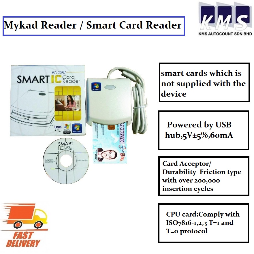 Mykad Reader / Smart Card Reader (1 year warranty) | Shopee Malaysia