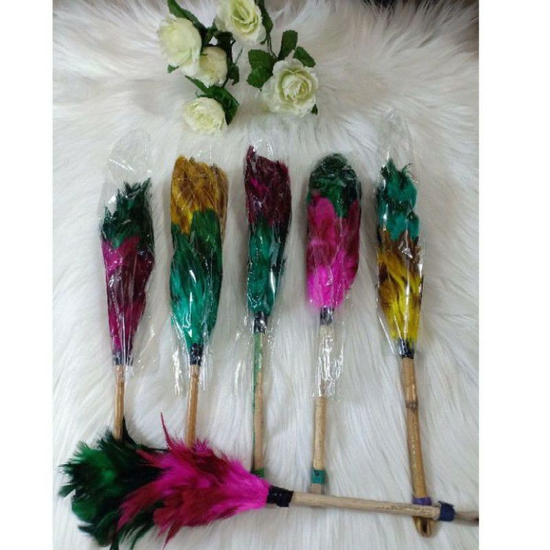 50pc Chicken Feather Duster In Plastic Packaging | Shopee Malaysia