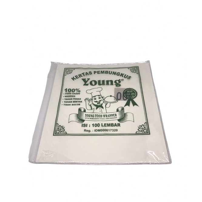 Kfc Paper Wrapping All Kinds of Food "YOUNG" 25 x 27 cm (100 Plain ...