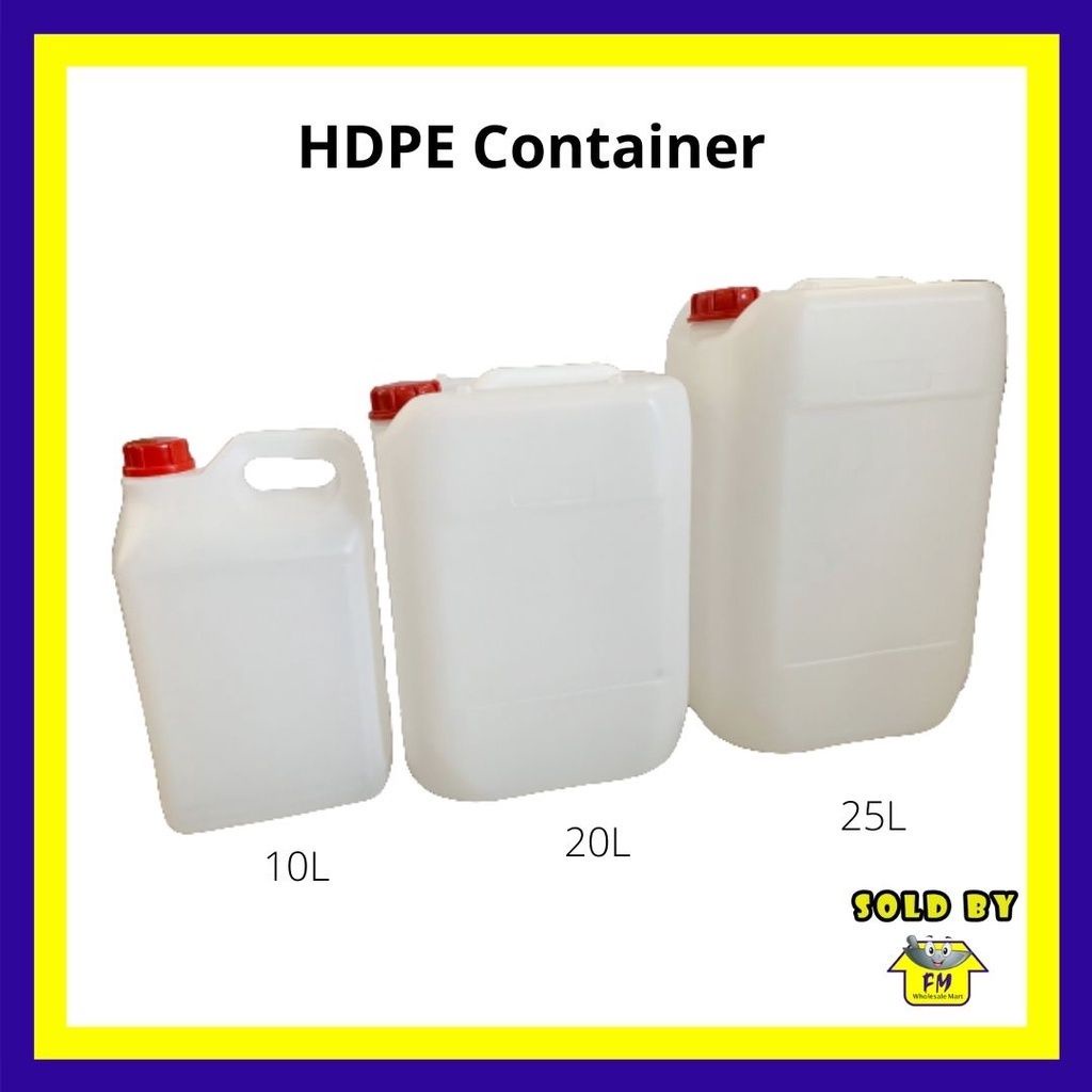 10/14/20/25 Litre HDPE Container (Jerry Can/Bekas Air/Bekas Minyak ...