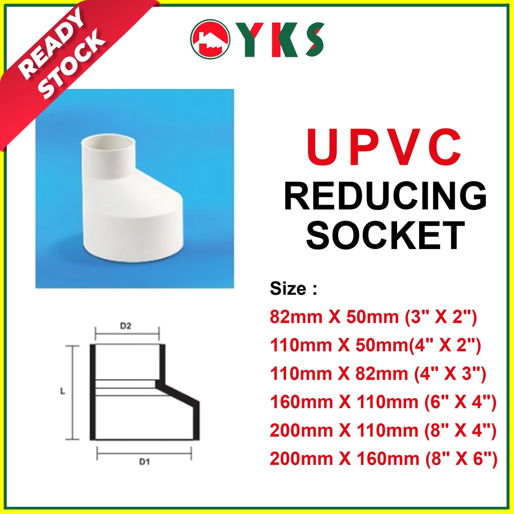 UPVC REDUCING SOCKET - Pipe & Fittings System | Shopee Malaysia