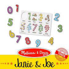Melissa & Doug See Inside Numbers Peg Puzzle (10 Pcs) | Shopee Malaysia