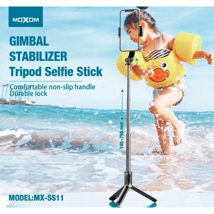 Moxom MX SS11 Mobile Phone Auto Balance Selfie Stick Tripod Gimbal ...