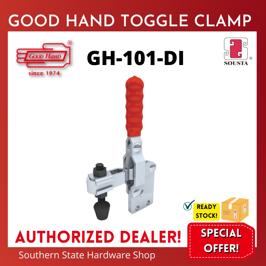 GH-101-D, GH-101-DI, GH-101-E GOOD HAND VERTICAL HANDLE TOGGLE CLAMPS GH-101-D, GH-101-DI, GH ...