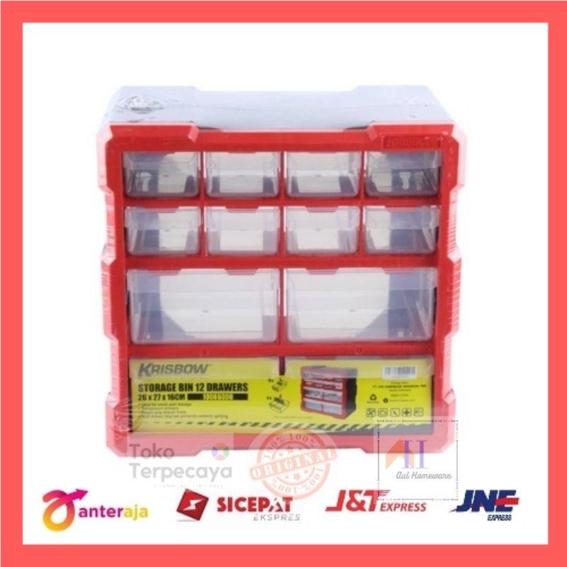 Krisbow 12 tool box/tool box/tool box | Shopee Malaysia