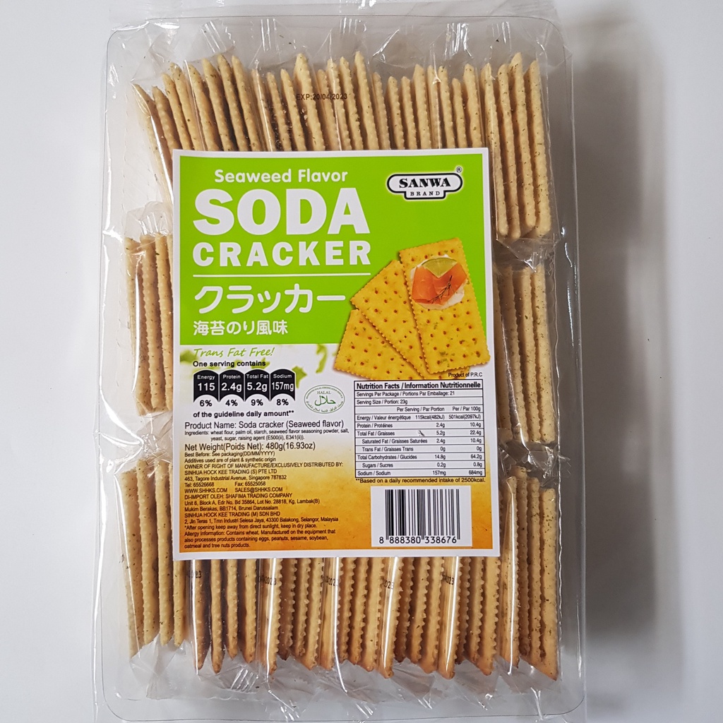 Sanwa Soda Crackers (Saltine, Original, Sesame, Grain, Seaweed & Tomato ...