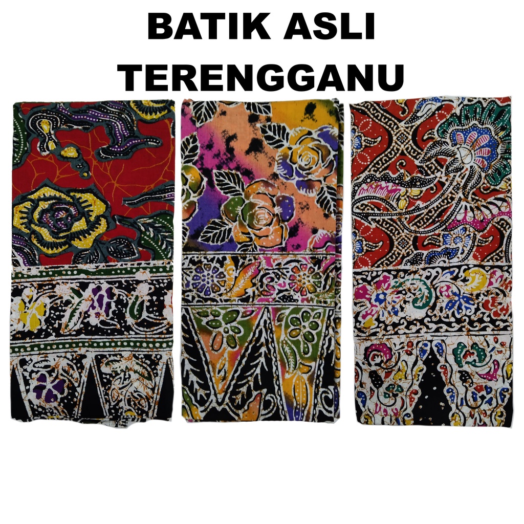 KAIN BATIK SARUNG TERENGGANU KAIN BERPANTANG BATIK ASLI TERENGGANU 100% ...