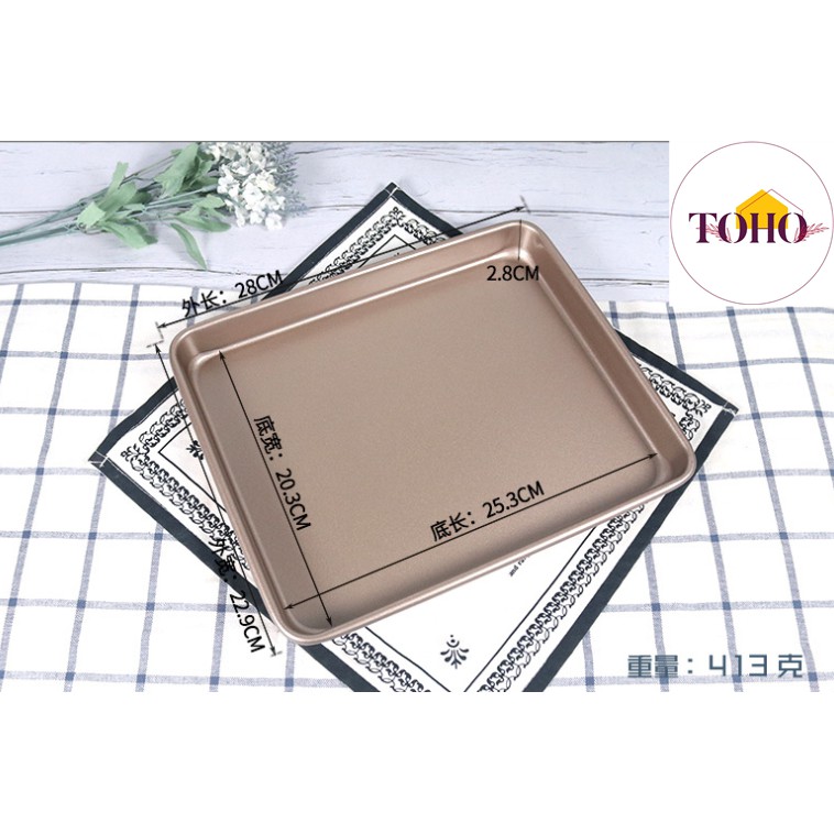 【Premium Quality】 Rectangle Non-stick Baking Oven Tray baking tray ...