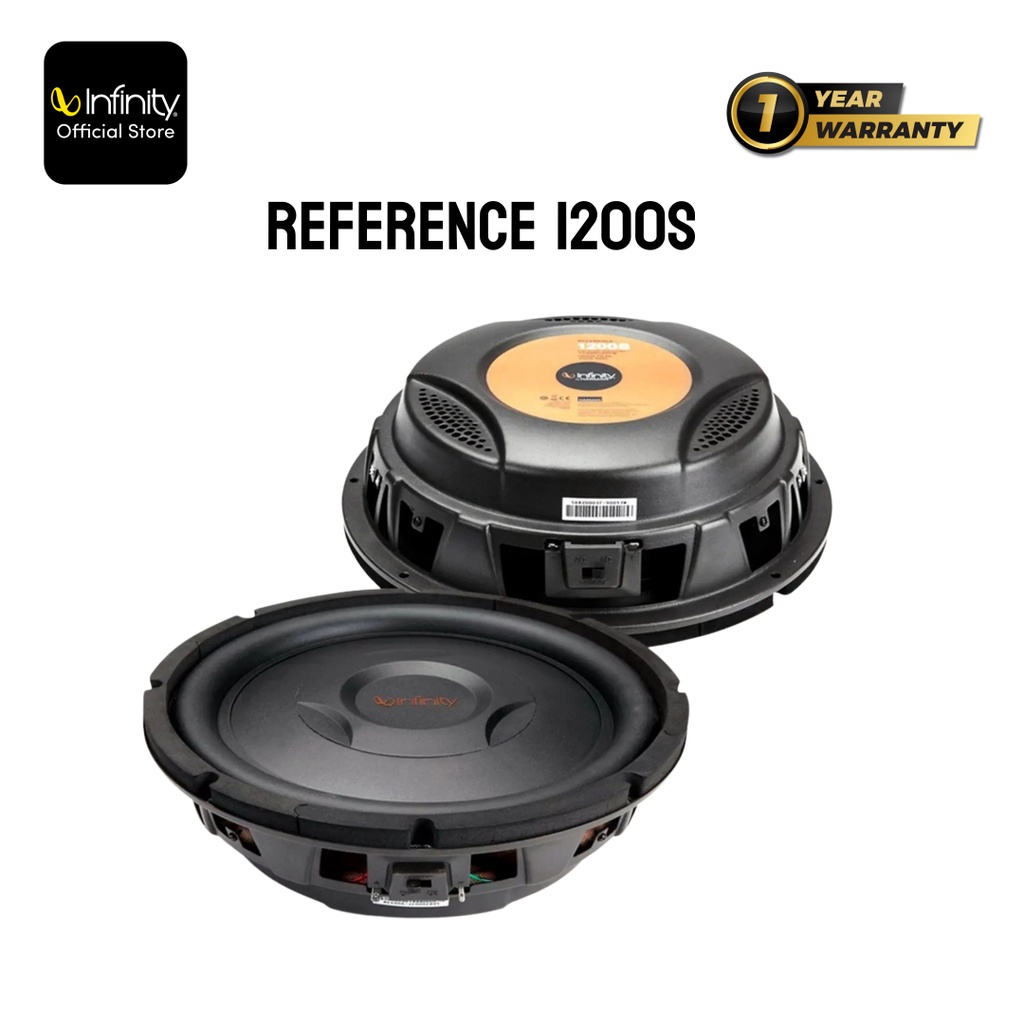 INFINITY REF1200S 12" Shallow-Mount Slim Type Component Car Subwoofer ...