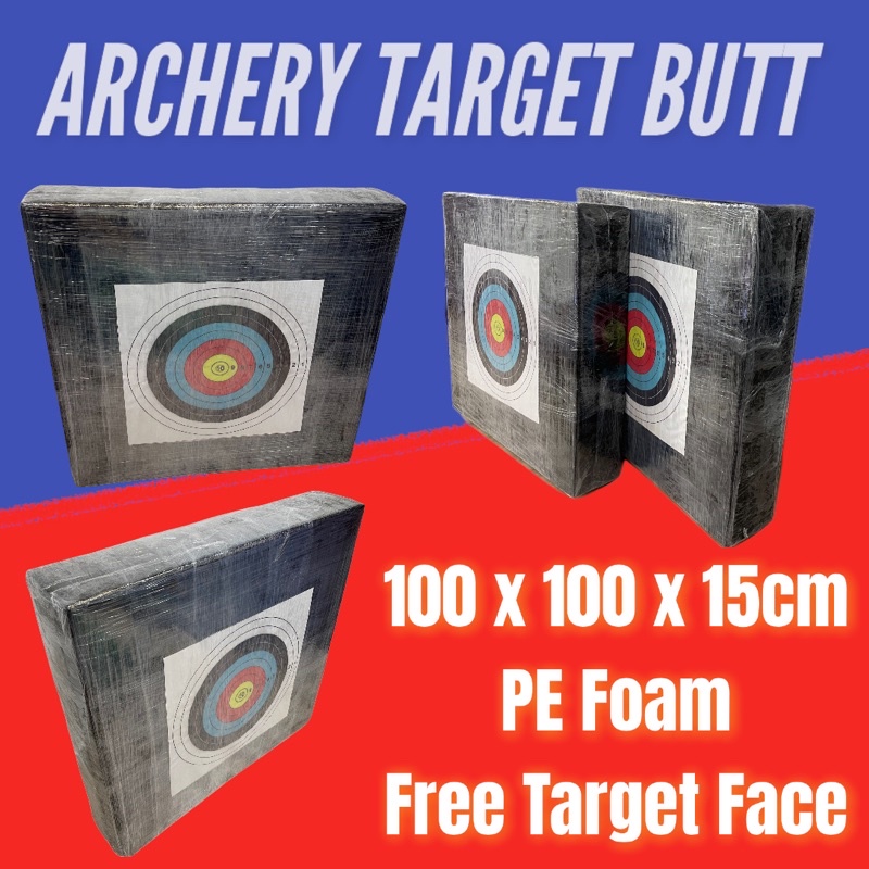 Archery Target Butt - Shooting Target - PE Foam - [ 100CM x 100CM x ...