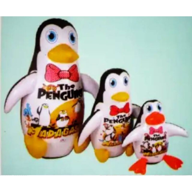 Inflatable pvc Balloon Stuffed Penguin Boxing Water Sand Madagascar ...
