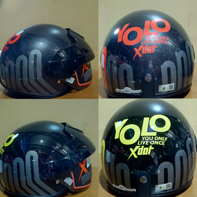 XDOT HELMET G118 YOLO | Shopee Malaysia